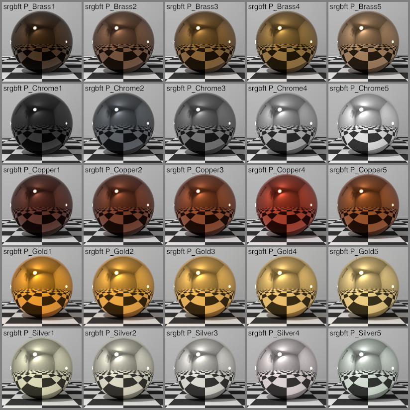 POV-Ray: Newsgroups: povray.binaries.images: Colors from golds.inc and ...